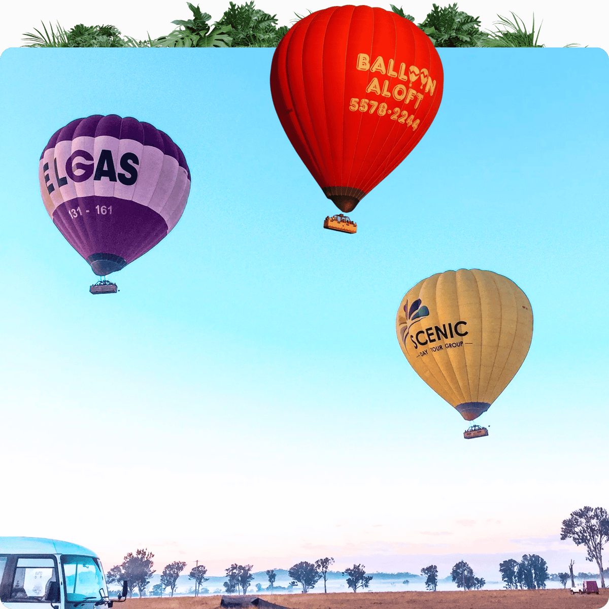 60分鐘熱氣球飛行 + 免費攝影 – Balloon Aloft Gold Coast
